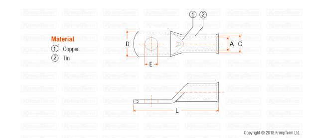 Krimpterm - Product - Cable Termination - Copper Tube Terminals - Cable ...