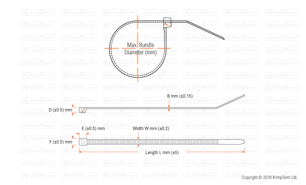 Krimpterm - Product - Cable Ties and Fixings - Metal Detectable Cable Ties