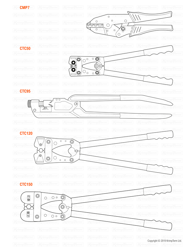 Krimpterm - Product - Tools - Copper Tube Terminal Crimping Tools